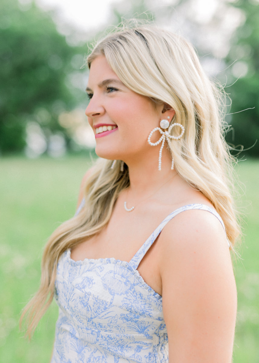 Pearl + Large 2 Loop Pearl Bows – Vivian Drew